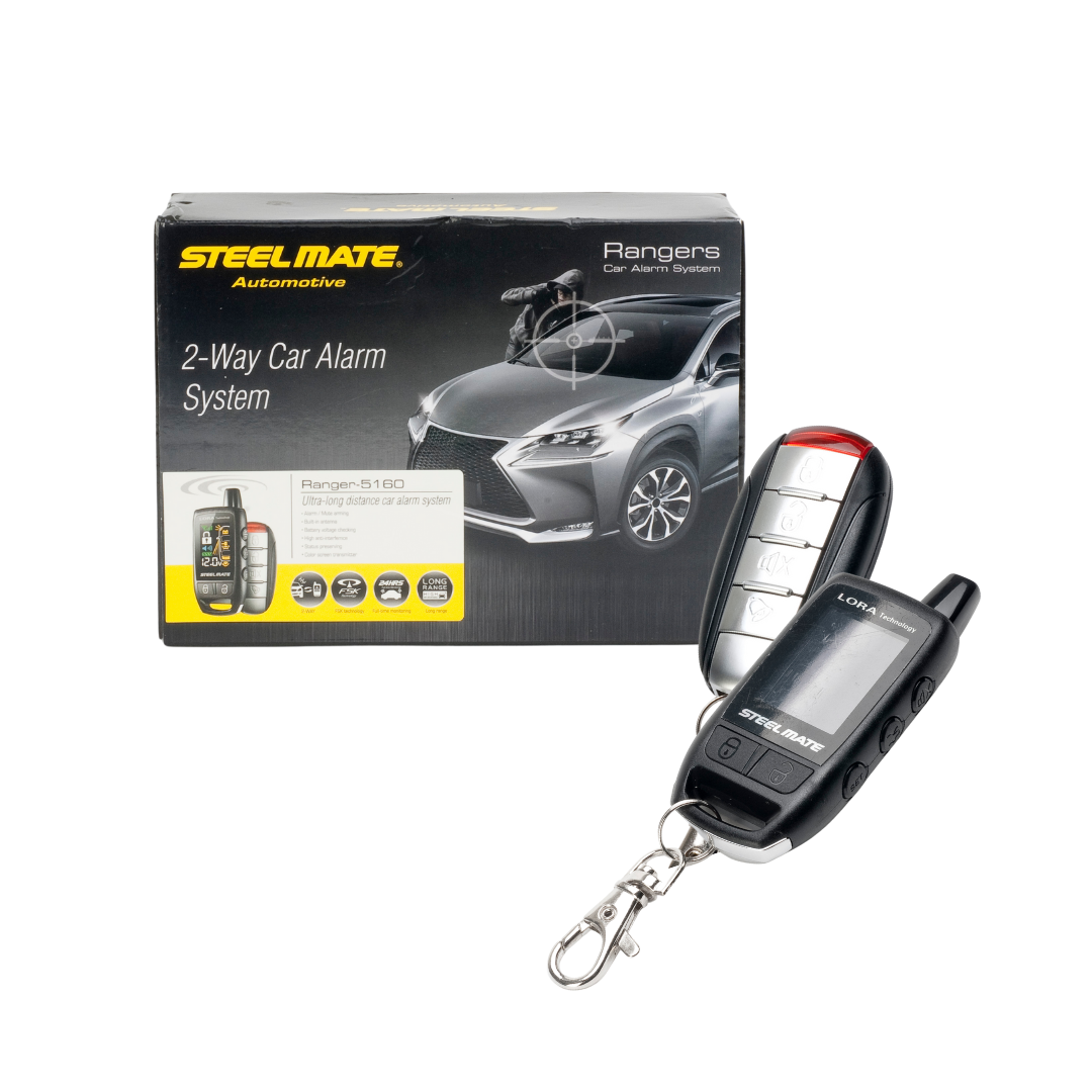 STEELMATE Ranger 2-Way Car Alarm System w/ LCD remote transmitter 5160